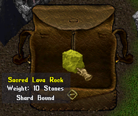 Sacred Lava Rock - UOGuide, the Ultima Online Encyclopedia